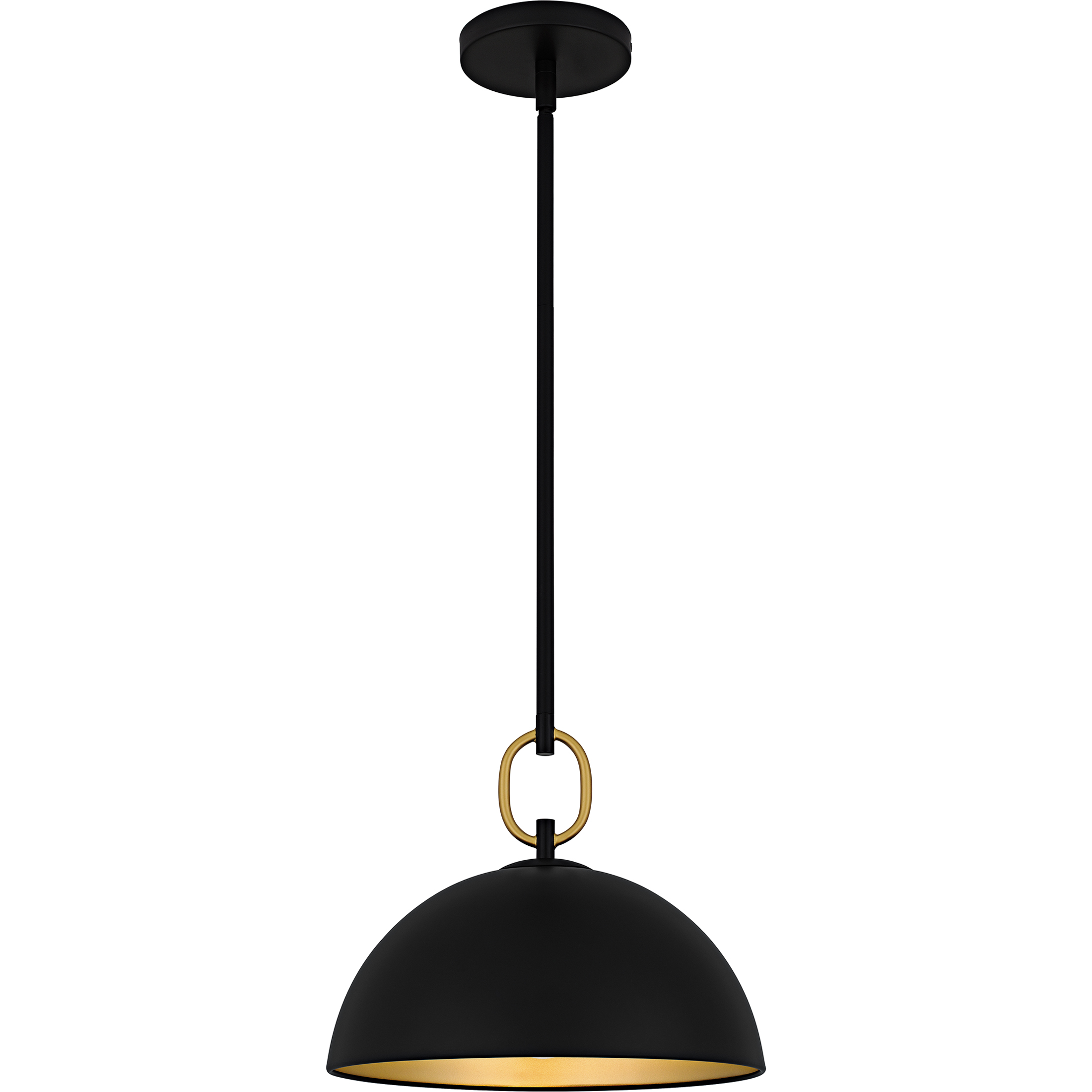 Cleo 1-Light Matte Black Pendant