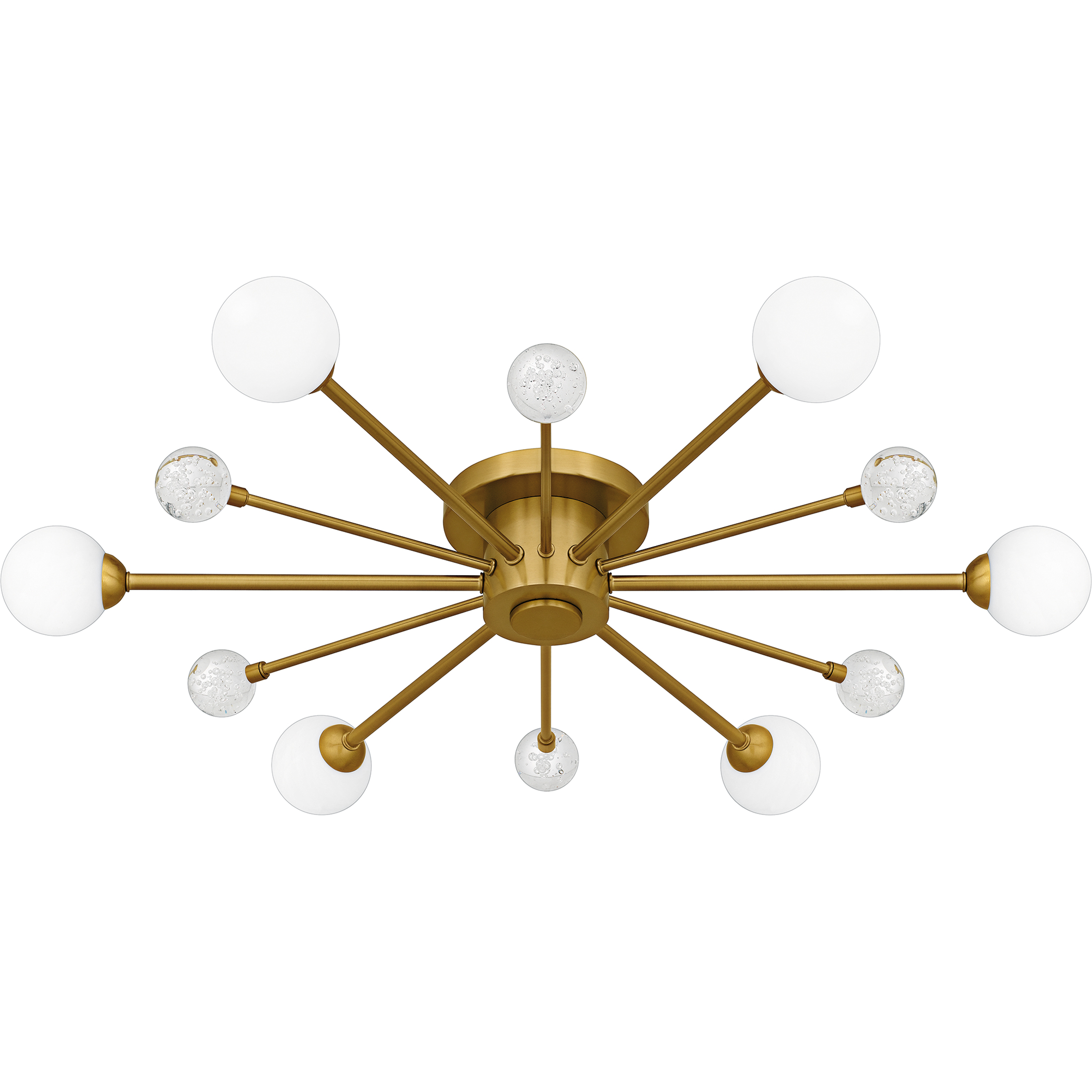 Combe 6-Light Brushed Gold Semi-Flush Mount